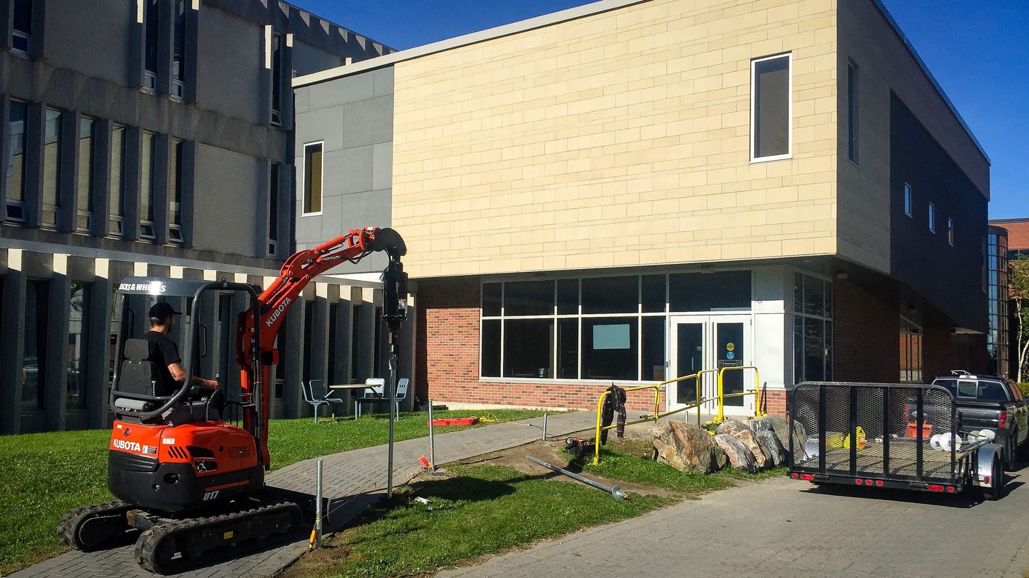 Helical Pile Hand Rail - GoliathTechNC